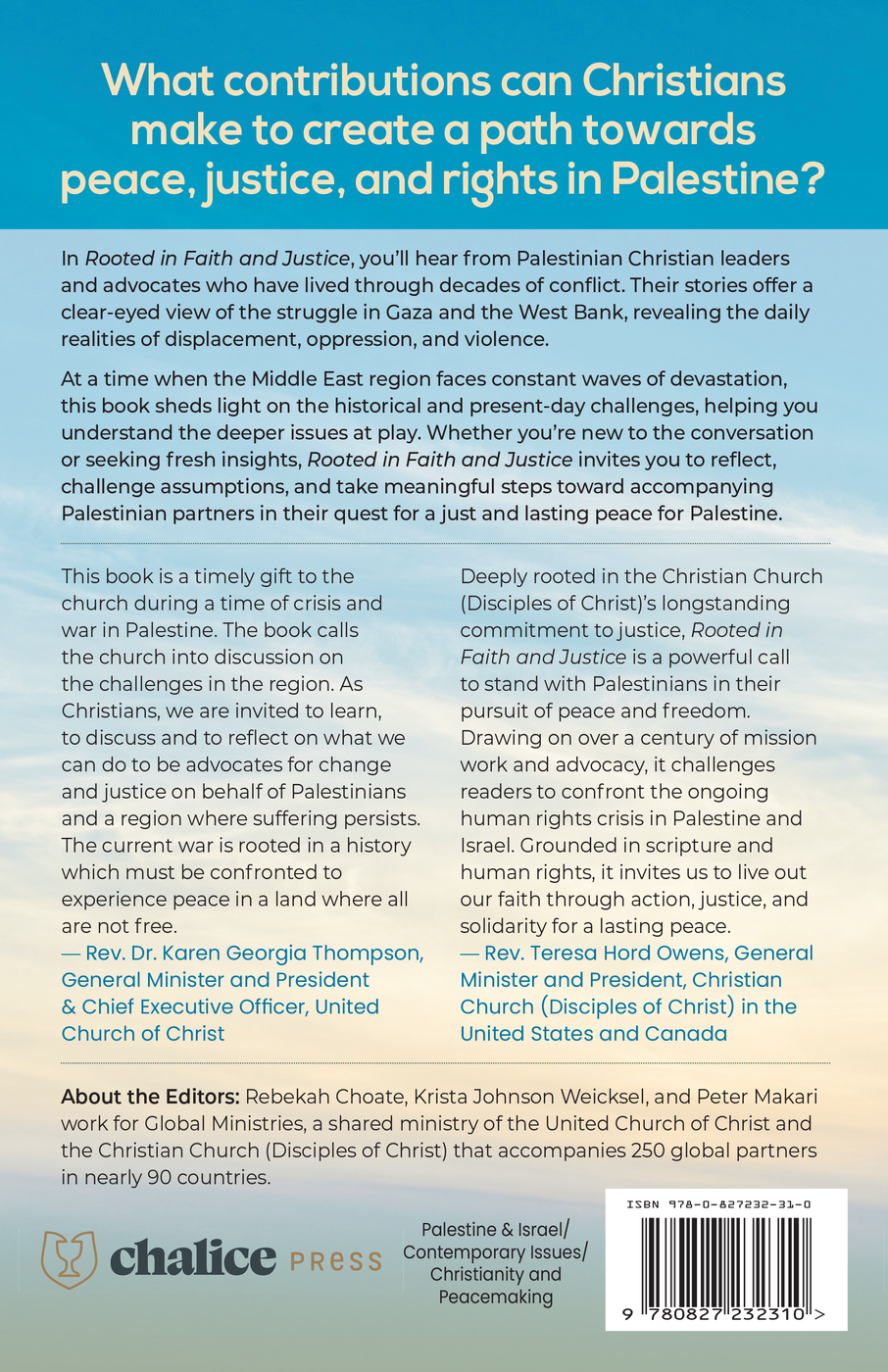 Rooted in Faith and Justice: Christian Calls to Conscience & Cries for — Chalice Press