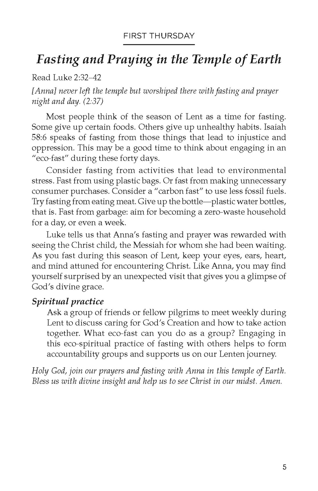 For the Beauty of the Earth: A Lenten Devotional — Chalice Press