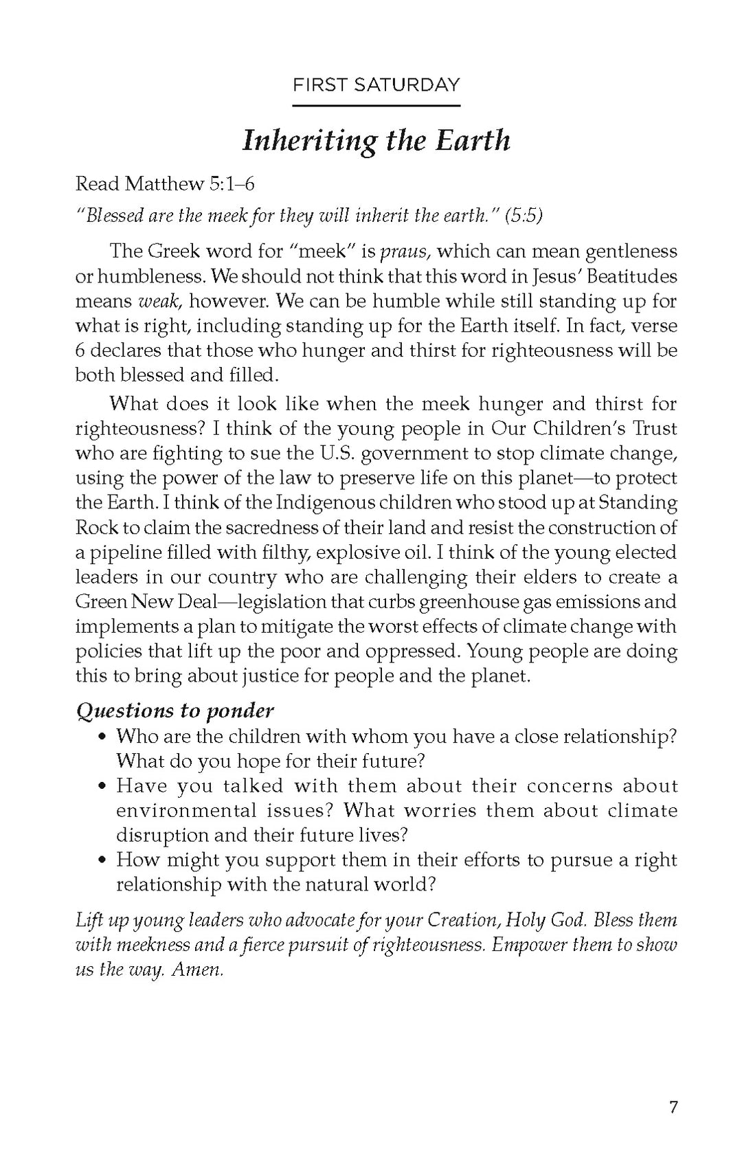 For the Beauty of the Earth: A Lenten Devotional — Chalice Press